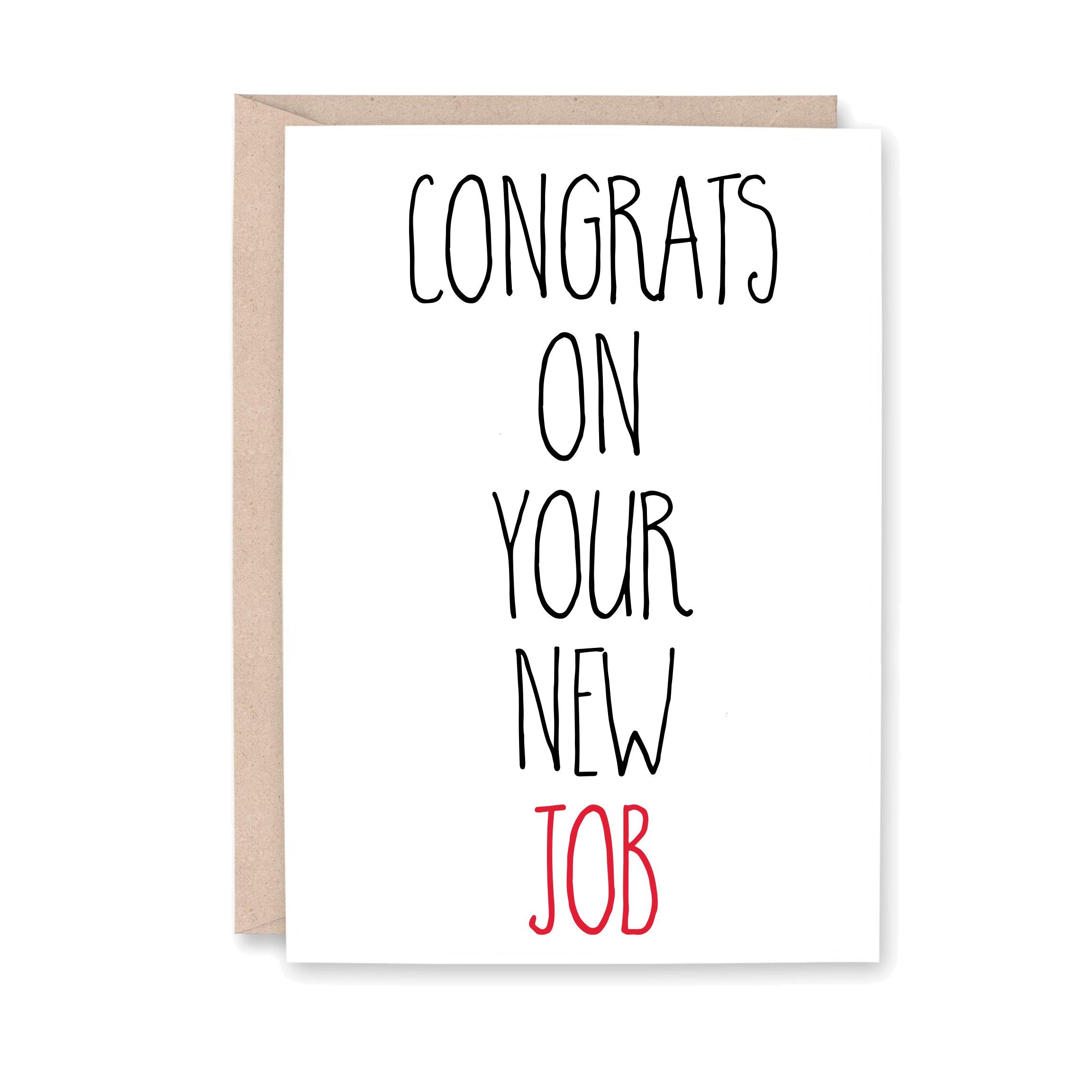 Congrats on Your New JOB – Striped Hat Studio